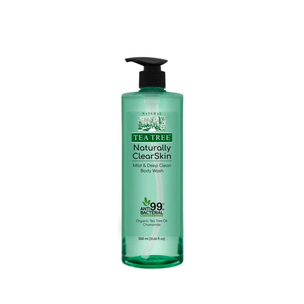 TeaTree Naturally Clear Skin Mild And Deep Clean Body Wash 500ML.